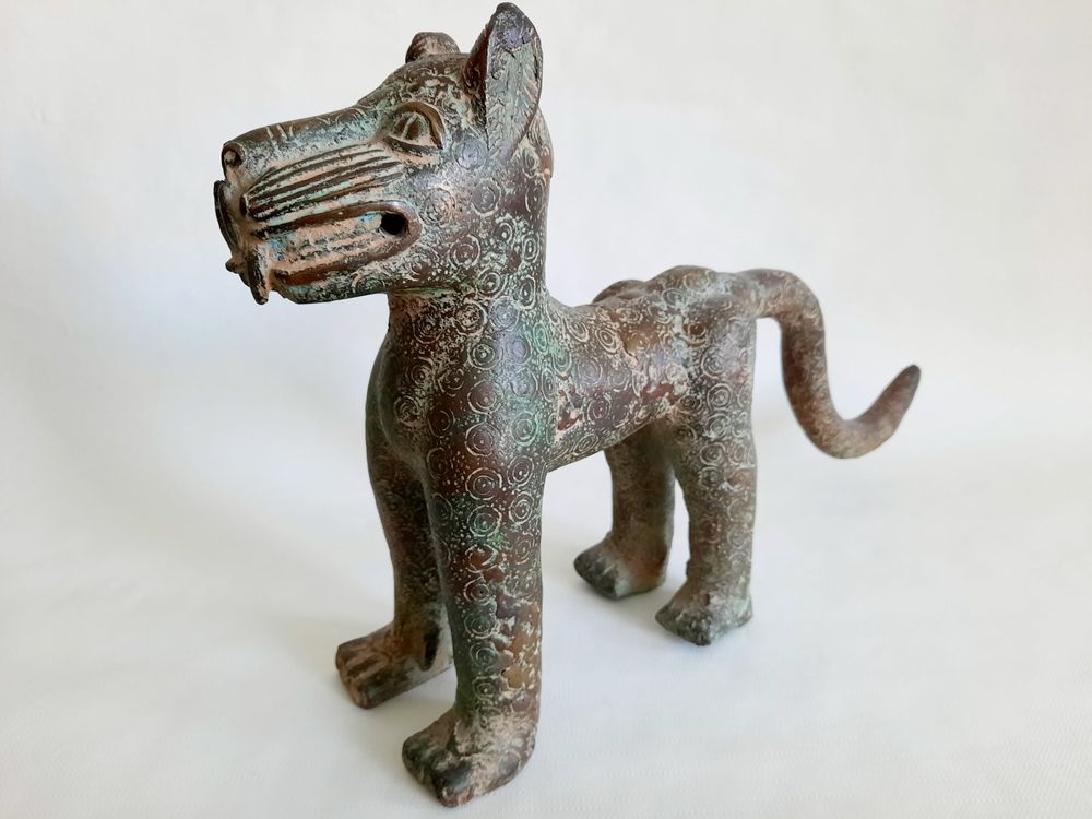 Afrikanische Leoparden-Figur aus Benin | Kaufen auf Ricardo