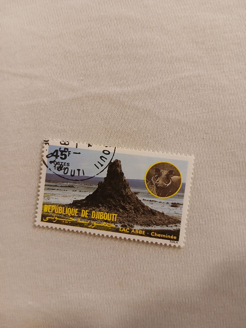 République Djibouti timbre rare - Lac Abbé Phacochère 🐗! (Gebraucht) in ...