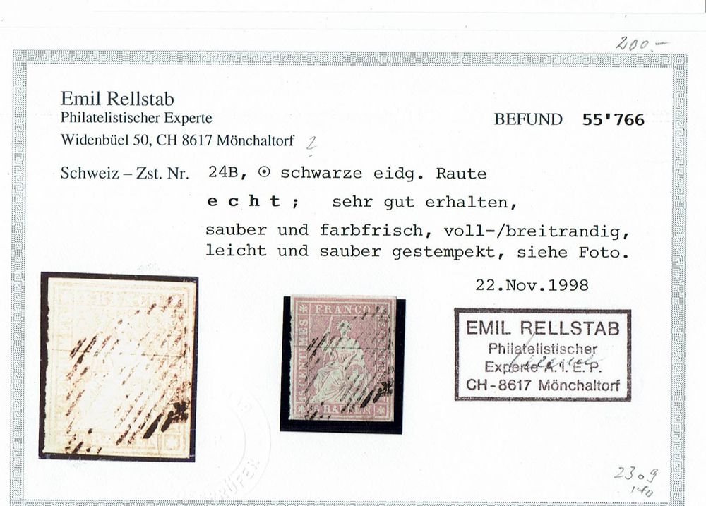 STRUBEL 15RP 24B/B1 MATTLILA S RAUTE BEFUND | Kaufen auf Ricardo