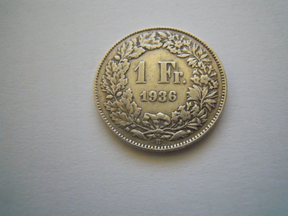 1 Fr. 1936 silber rar | Kaufen auf Ricardo