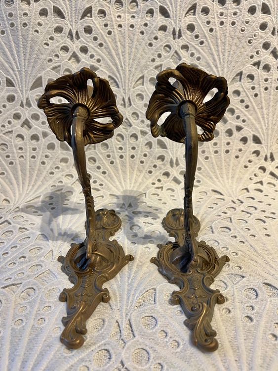 Paar Wandkerzenhalter Messing Barock Stil | Kaufen auf Ricardo