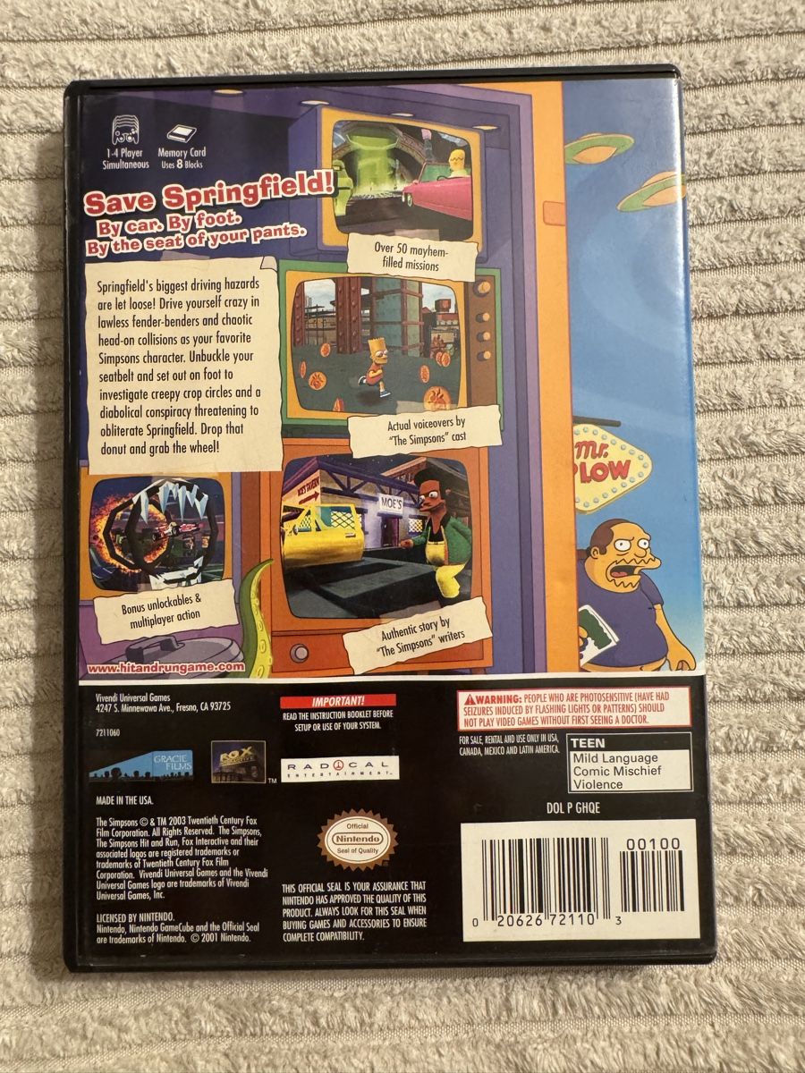 Gamecube - The Simpsons Hit & Run (Gebraucht) in Zürich für CHF 49 ...