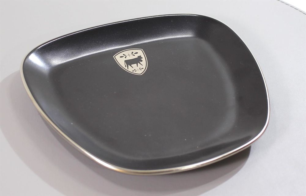 4 Stk. STEINLIN FondueTeller KUH schwarz | Kaufen auf Ricardo