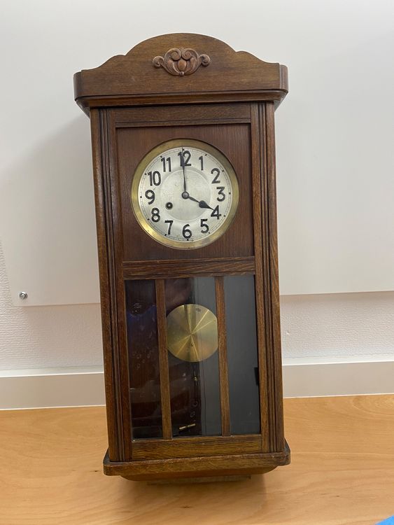 Alte Pendeluhr Pendule Wanduhr, läuft fast perfekt (Gebraucht) in ...
