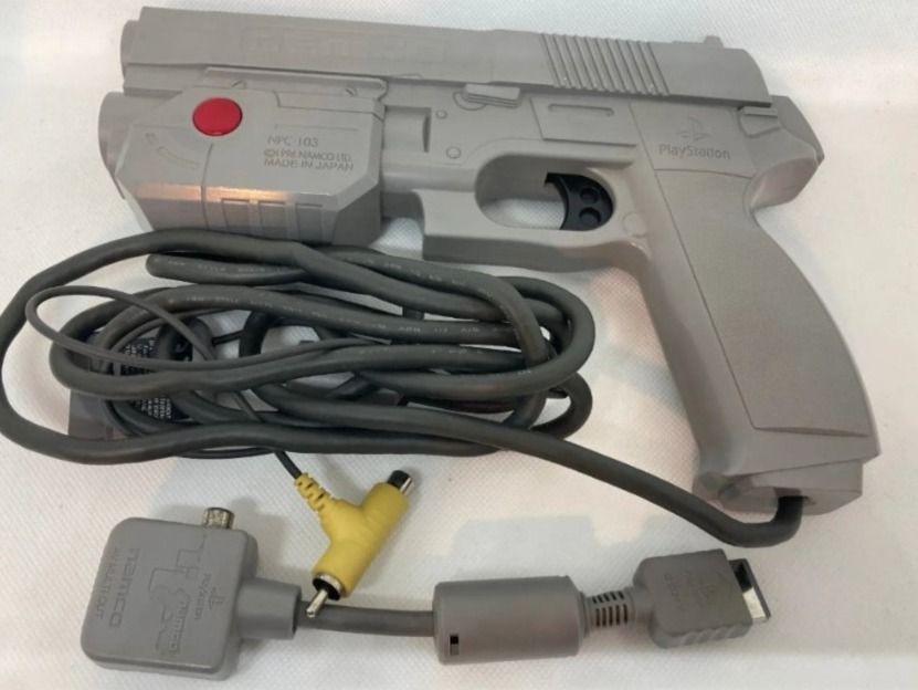 Namco NPC-103 LightGun Light Gun inkl. Adapter PS1 PS2 (Gebraucht) in Rheinau für CHF 67 – mit ...