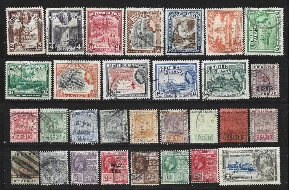 30 Timbres Anciens ( Guyane Anglaise ) | Kaufen auf Ricardo