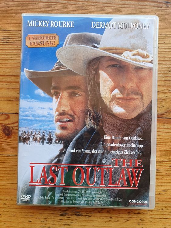 DVD The Last Outlaw mit Mickey Rourke - Western Klassiker! (Gebraucht ...