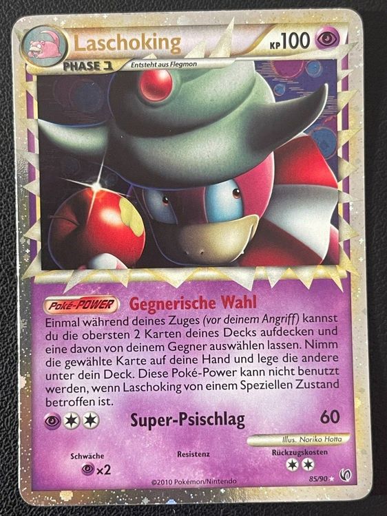 Laschoking 85/90 Ultra Rare Prime Pokémon HGSS Undaunted (Neu (gemäss ...
