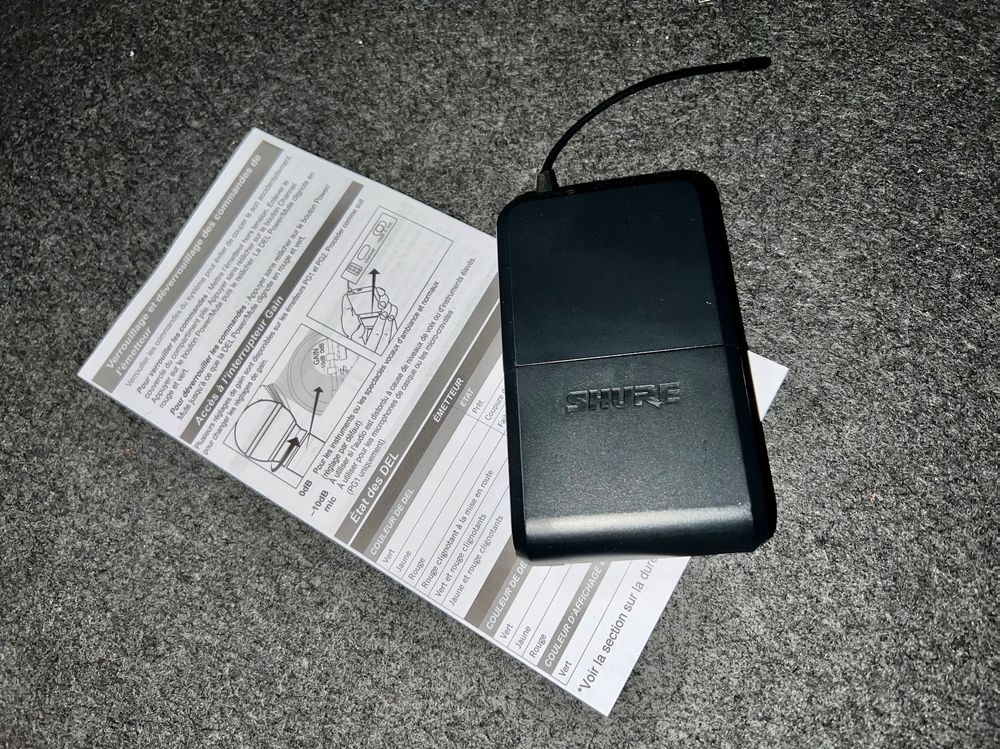 Drahtloser Taschensender Shure PG1 (M10, 674–686 MHz). (Gebraucht) in ...