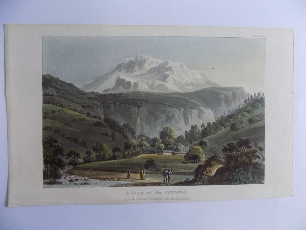 Jungfrau Berner Oberland Aquatinta (Gebraucht) in Risch für CHF 75 – mit Lieferung auf Ricardo ...