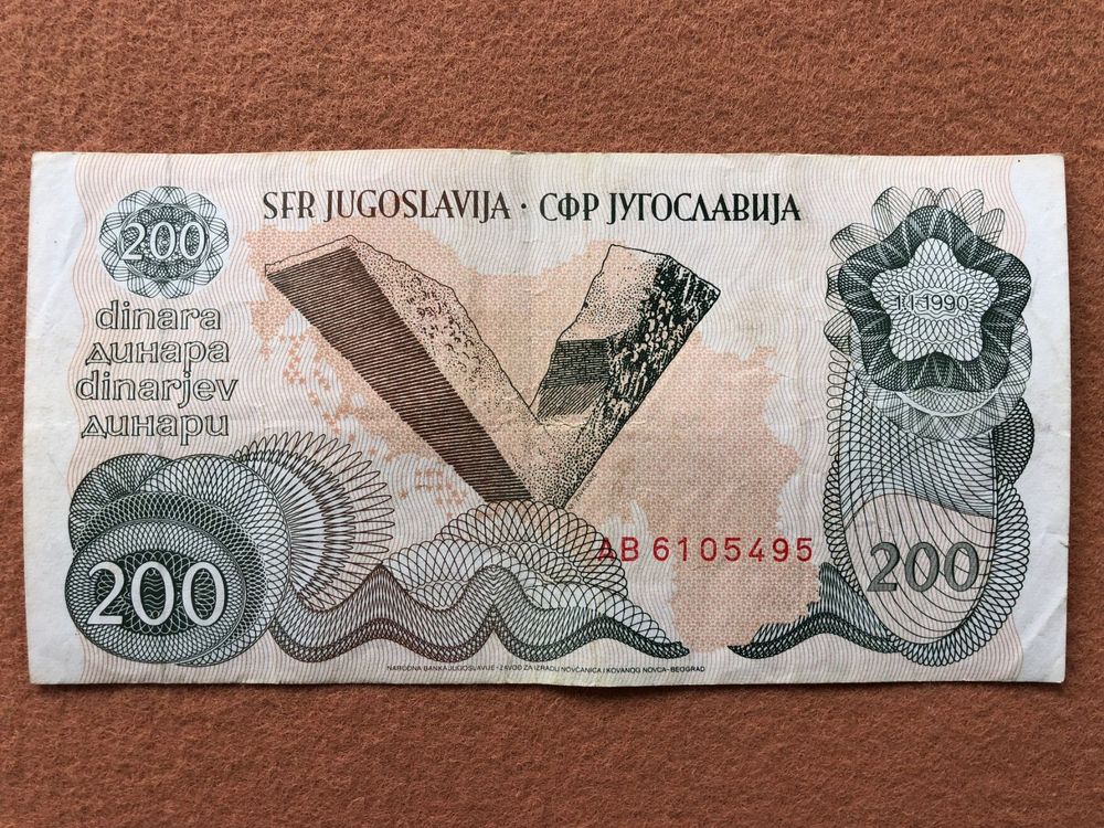 Jugoslawien 1990 - 200 Dinara | Kaufen auf Ricardo