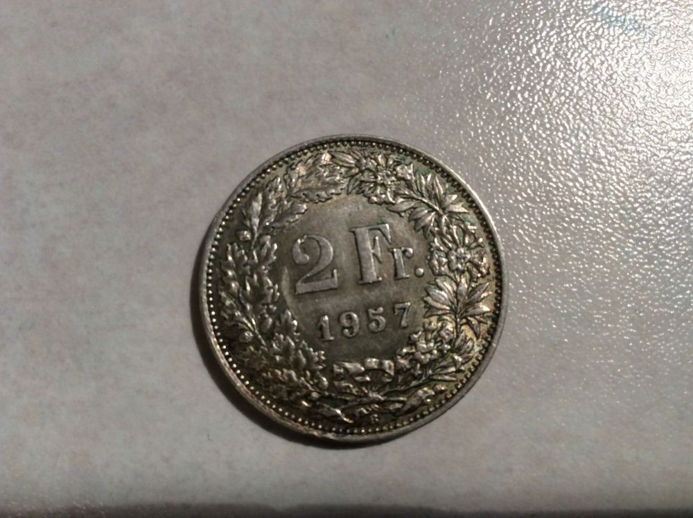 1957 2 Franken Silber (Gebraucht) in russikon für CHF 4 – mit Lieferung auf Ricardo kaufen