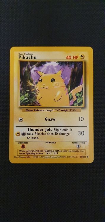 Pikachu Base Set Pokemon EN | Kaufen auf Ricardo