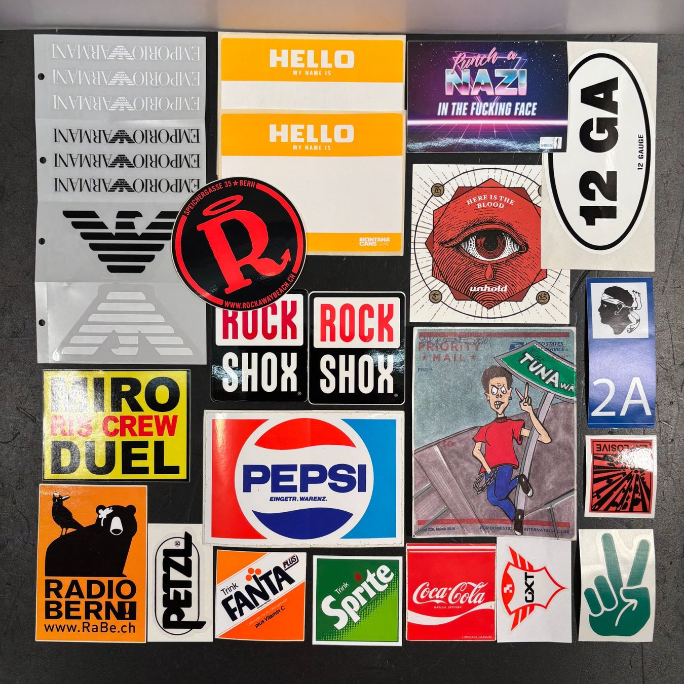 💥TOP Set STICKER ARMANI PEPSI FANTA SPRITE COCACOLA US PETZ (Neu und ...