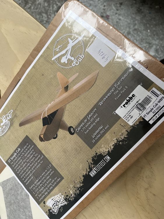 Modellflieger Bausatz Flite Test Simple Cub (Neu und originalverpackt ...