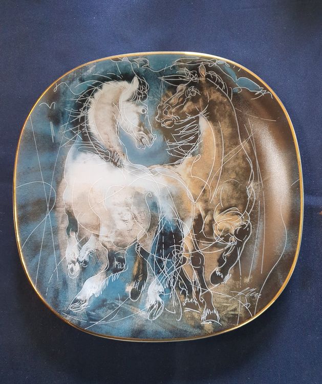 HANS ERNI "BEGEGNUNG VON HENST UND MÄHRE" ROSENTHAL PORZELLN (Neu und originalverpackt) in ...