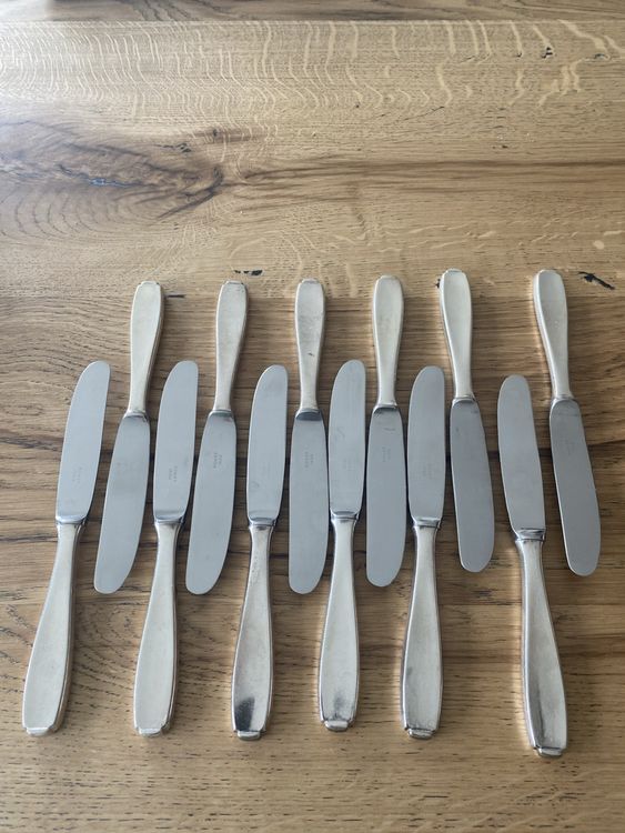 12 versilberte Messer von Komet Inox (Gebraucht) in Balsthal für CHF 30 – mit Lieferung auf ...