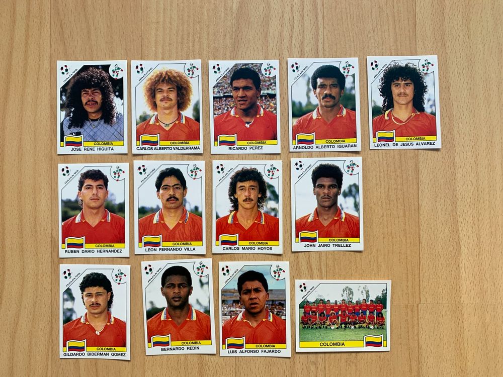 Panini Football Sticker WM Italia 90 - Colombia/Kolumbien (Gebraucht ...
