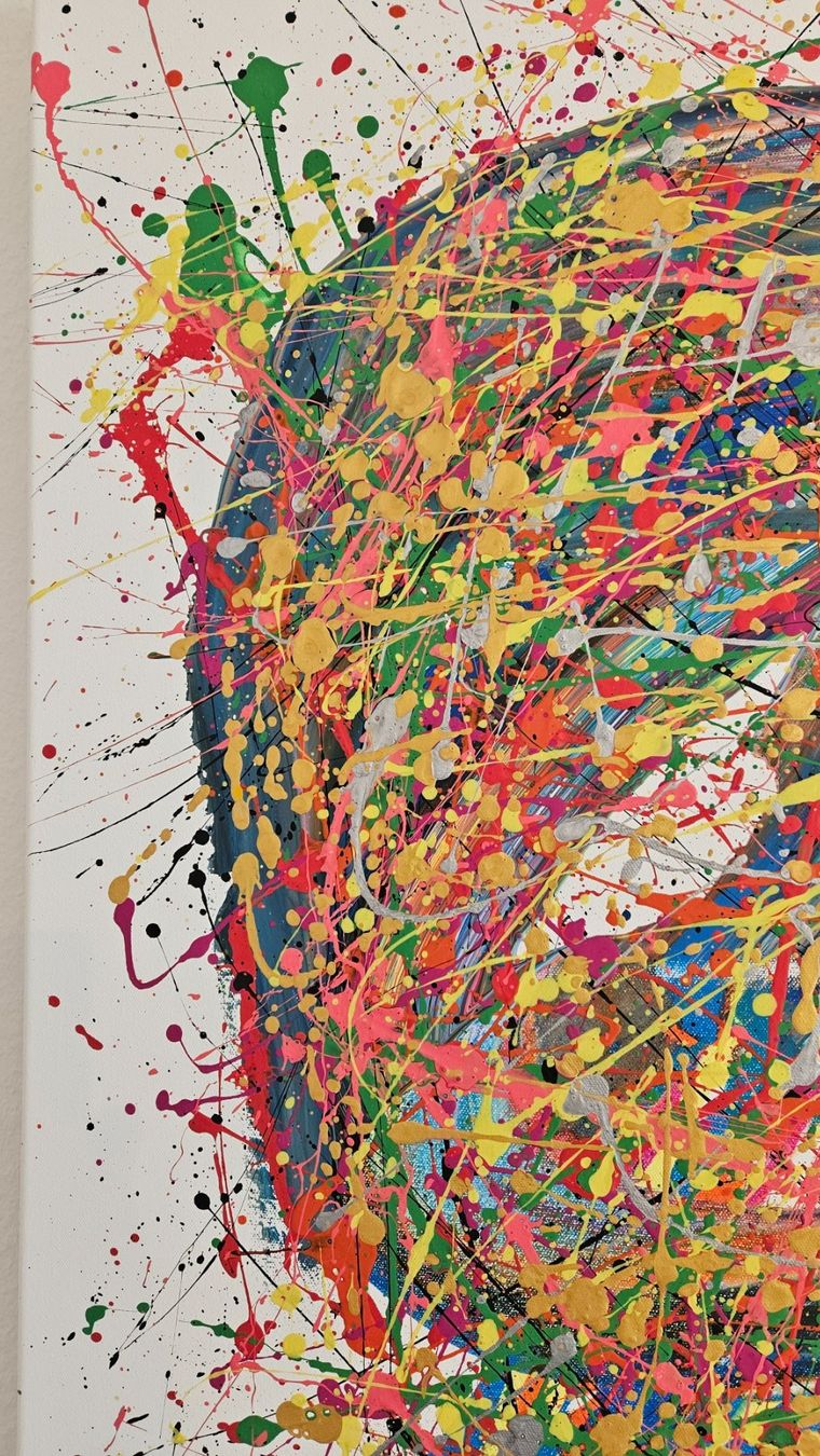 Tableau abstrait moderne - Peinture Unique et Colorée! (Neuf (Voir ...