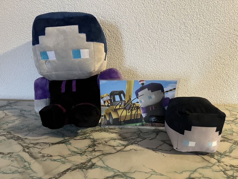 Minecraft BastiGHG Plushies inkl. Autogramm (Gebraucht) in Andhausen ...
