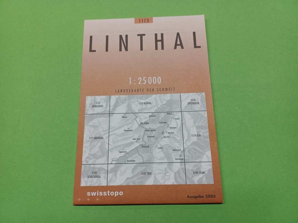 Landkarte Linthal 1:25'000 (Gebraucht) in Schwanden GL für CHF 3 – mit ...