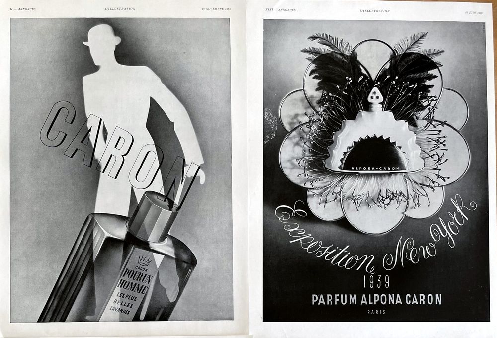 Caron Parfüm - 4 Alte Werbungen / Publicités 1933/39 (Gebraucht) in ...