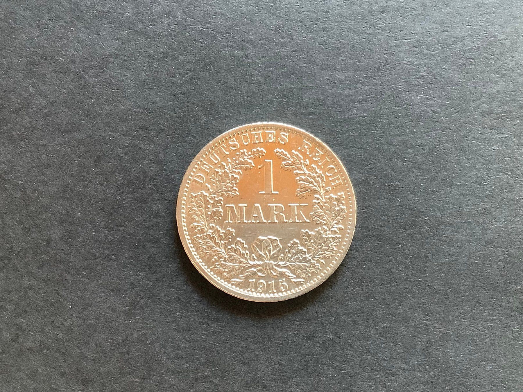 1 Mark 1915 A - Silber - J. 17 - Kaiserreich (Gebraucht) in Meiringen ...