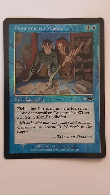 MTG Gesammeltes Wissen (Accumulated Knowledge) FOIL, good (Gebraucht ...