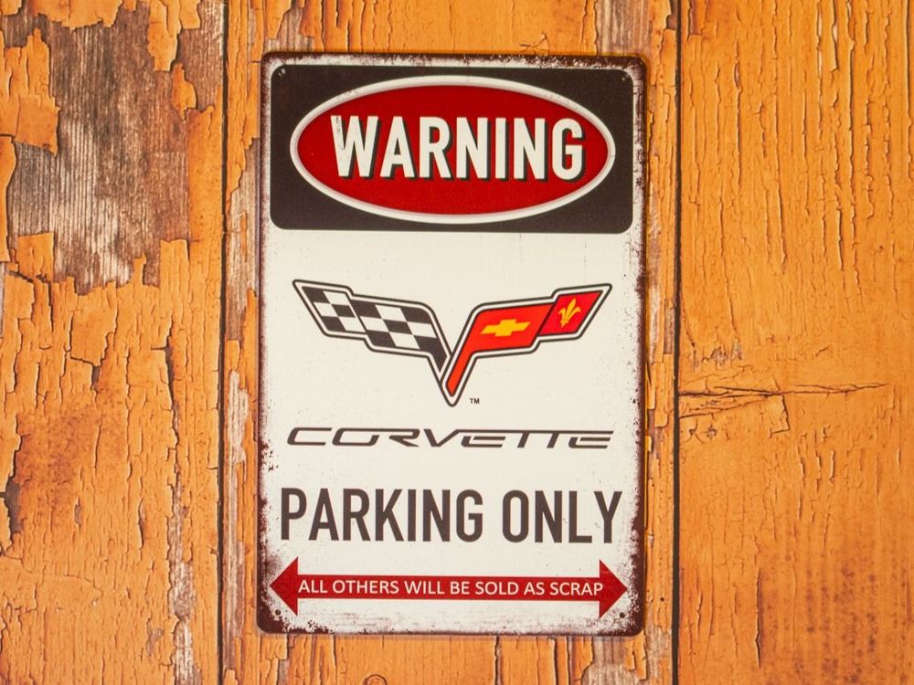 Corvette C7 C8 C4 ZR1 C3 Stingray C1 C3 C2 C6 C5 Blechschild (Neu und ...