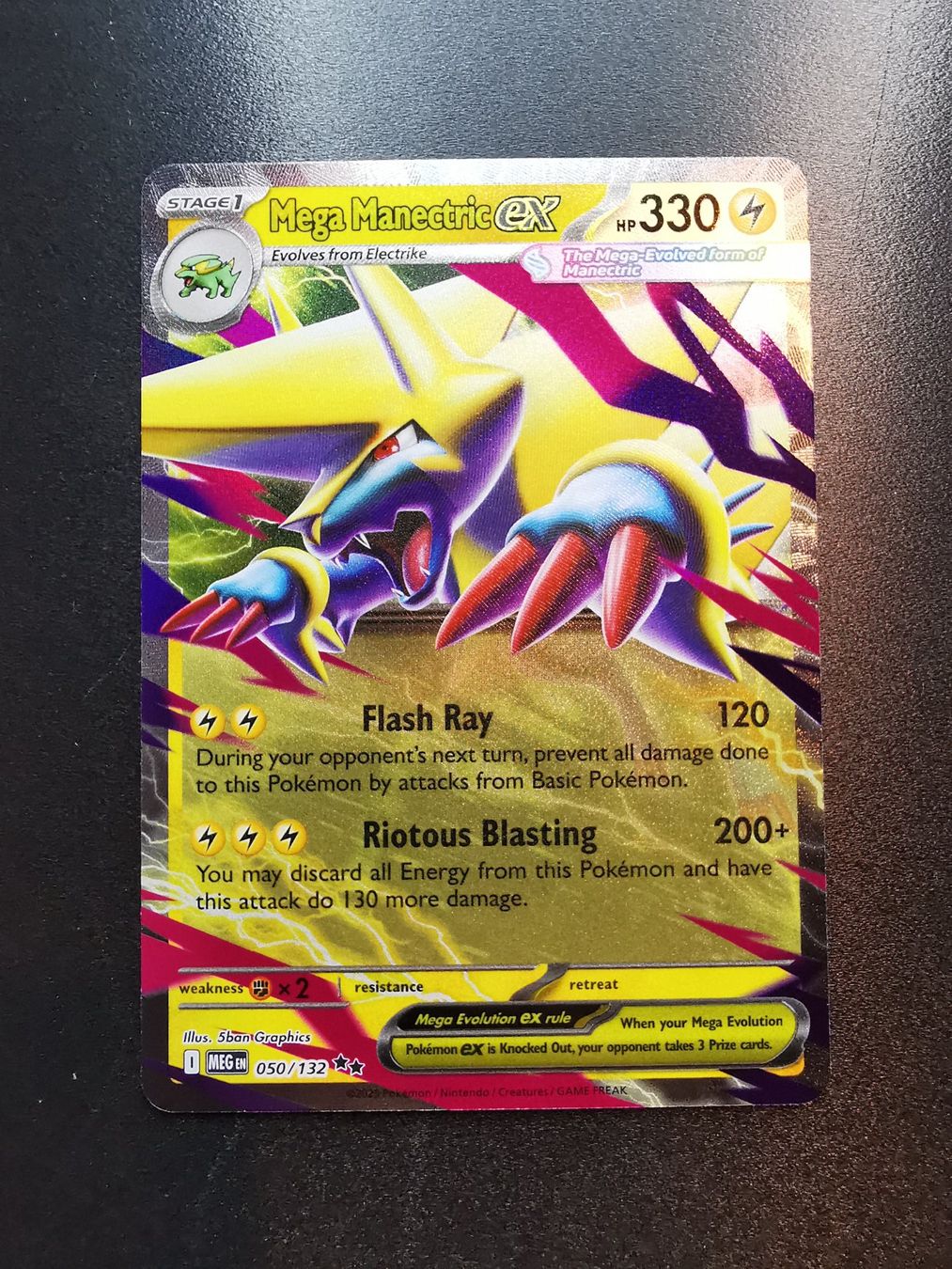 Pokemon Mega Evolution, Mega Manectric EX, MEG 050/132 (Gebraucht) in ...
