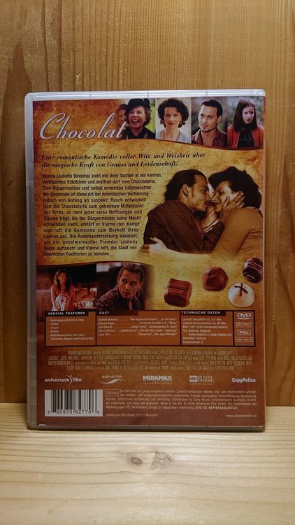 CHOCOLAT ein kleiner biss genügt DVD mit Johnny Depp (Gebraucht) in ...