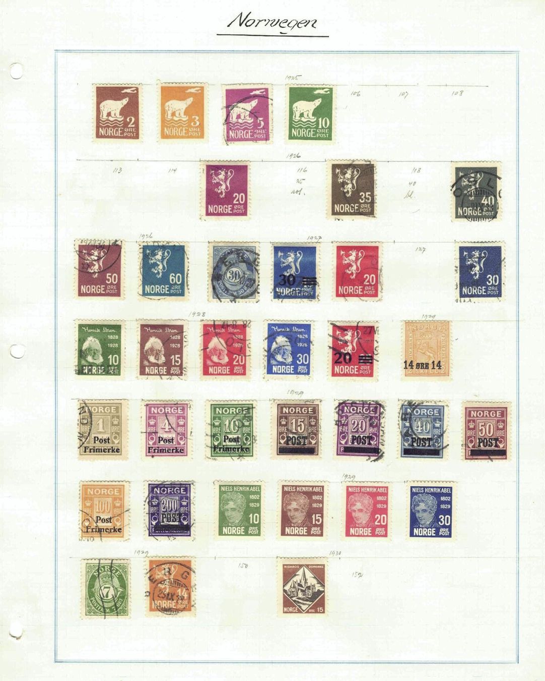 Norwegen Teilsammlung von 1925 bis 1946 (Gebraucht) in Basel für CHF 5. ...