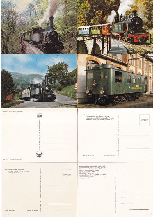 40 Ansichtskarten "Schweizer Eisenbahnen, Bahnen" (Gebraucht) in Münchwilen AG für CHF 11 – mit ...
