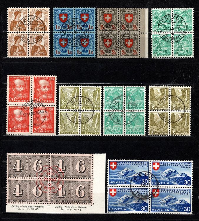 Viererblocks Schweiz (964) | Kaufen auf Ricardo