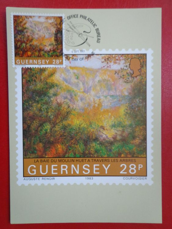 Maximumkarte MK 1983 Guernsey GEMÄLDE Grossbritannien (Neu (gemäss Beschreibung)) in Le Locle ...