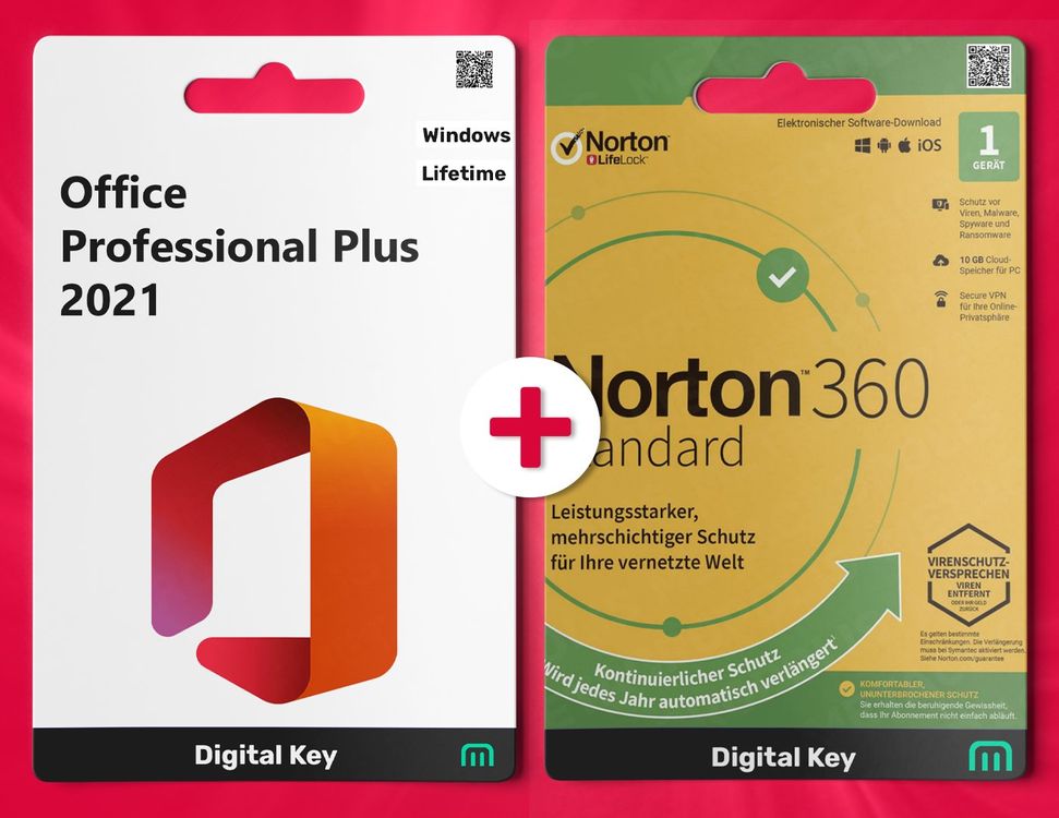 Office Professional Plus 2021 + Norton Standard 360 1PC 1J (Gebraucht ...