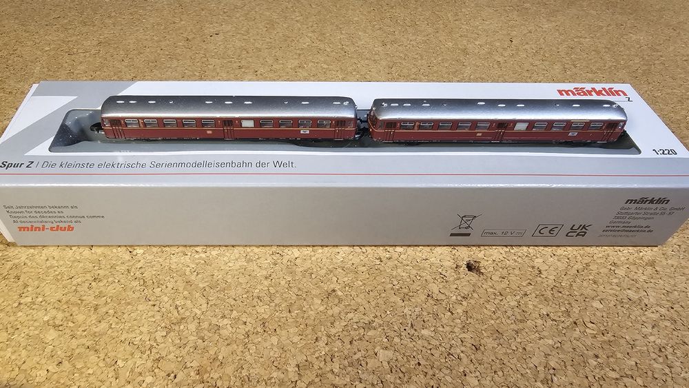 Märklin miniclub 88250 DB Doppel Triebwagen mit LED OVP (Neu und ...