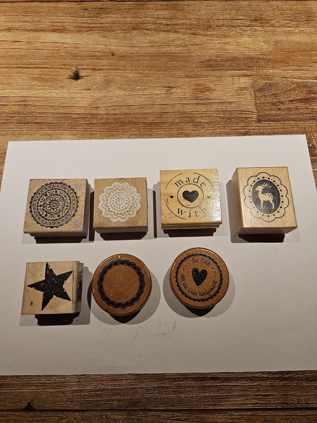 Stempel Set Holz Scrapbooking, Basteln Top! (Gebraucht) in Bertschikon ...
