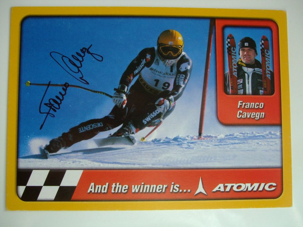 FRANCO CAVEGN (CH) SKISTAR HANDSIGNIERT TOP AK | Kaufen auf Ricardo