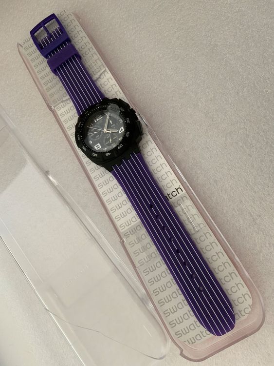 Swatch New Chrono PURPLE RUN Speziell ★ ungetragen | Kaufen auf Ricardo