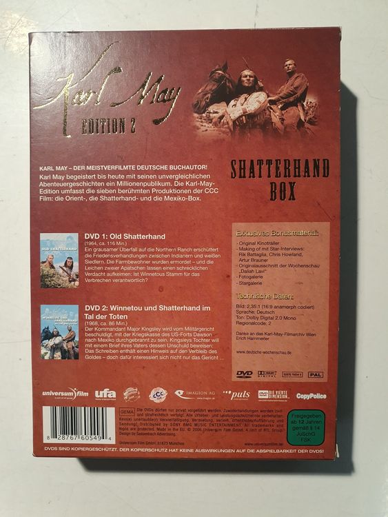 DVD Set Karl May Edition 2 Shatterhand Box (Gebraucht) in Zürich für ...