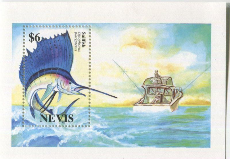 Block "Fische". Nevis. (Neu und originalverpackt) in Basel für CHF 4 – mit Lieferung auf Ricardo ...