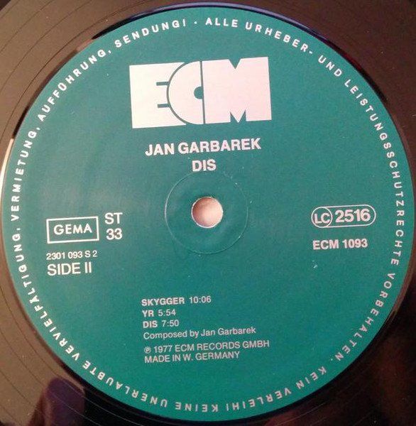 Jan Garbarek – Dis , LP* | Kaufen auf Ricardo