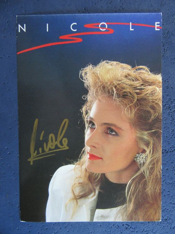NICOLE 1988 ORIG.AUTOGRAMMKARTE 15X10CM MIT UNTERSCHRIFT | Kaufen auf ...