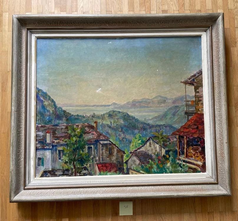 Grosses Landschaftsölbild, in der Art gemalt wie Hosch (Gebraucht) in ...