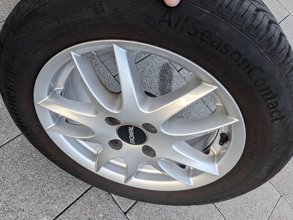Ronal 15 Zoll Alufelgen mit Continental Ganzjahresreifen (Gebraucht) in ...