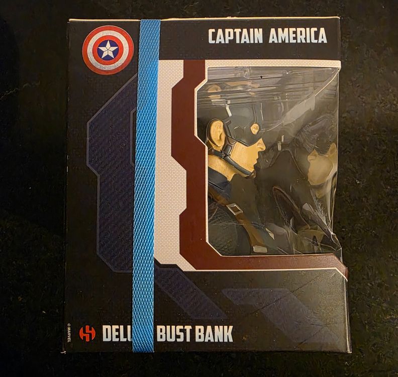 Avengers Endgame PVC Bust/Coin Bank Captain America 20cm (Neu und ...