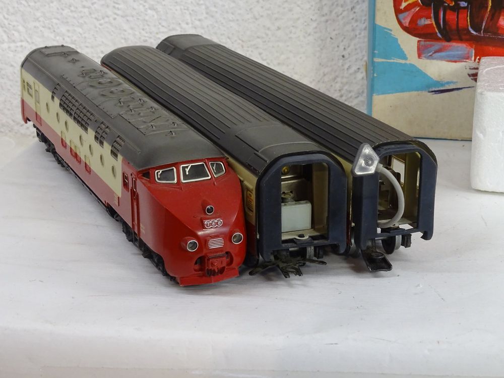 Märklin 3070 RAm TEE Triebwagen Zug, 3 teilig, H0,WS/AC,OVP (Gebraucht ...