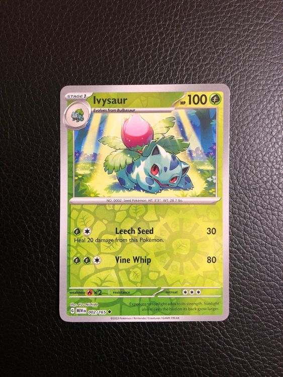 Pokémon 151 Ivysaur reverse 2/165 Ab 1 | Kaufen auf Ricardo