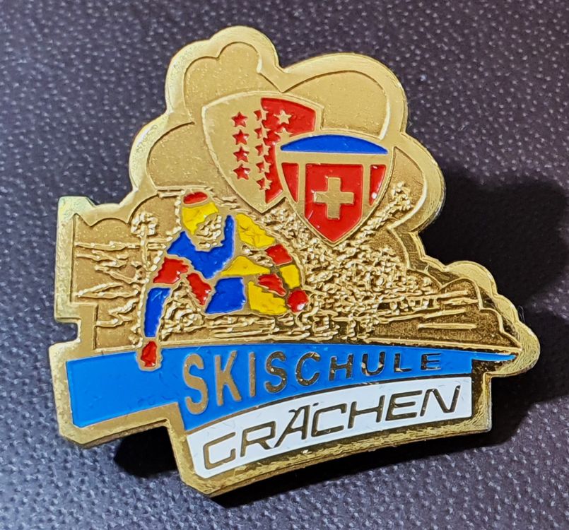 S447 - Pin Skischule Grächen Wallis Valais Schweiz Suisse (Gebraucht ...